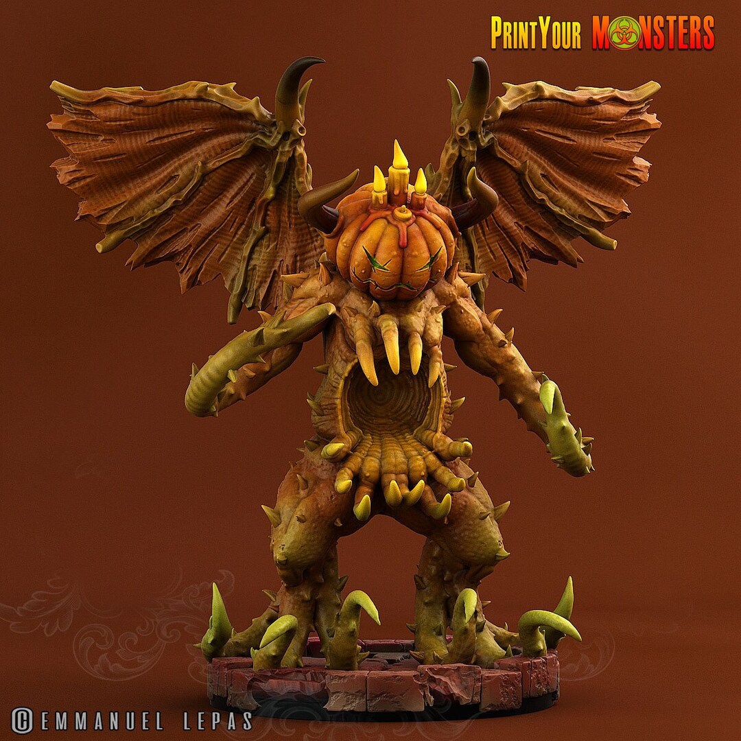 Giant Hell Pumpkin | Print Your Monster | Pumpkins From Hell | Resin ...