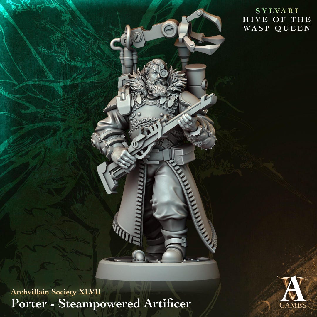 Porter - Steampowered Artificer | Archvillain Game | Sylvari - Hive of ...