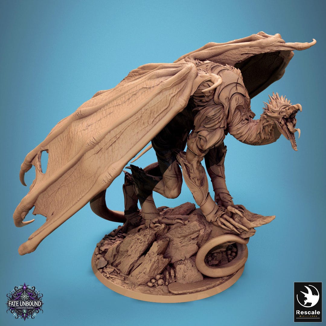 Zarkael, the Celestial Scourge | Rescale Miniature | Fate Unbound | 3D ...