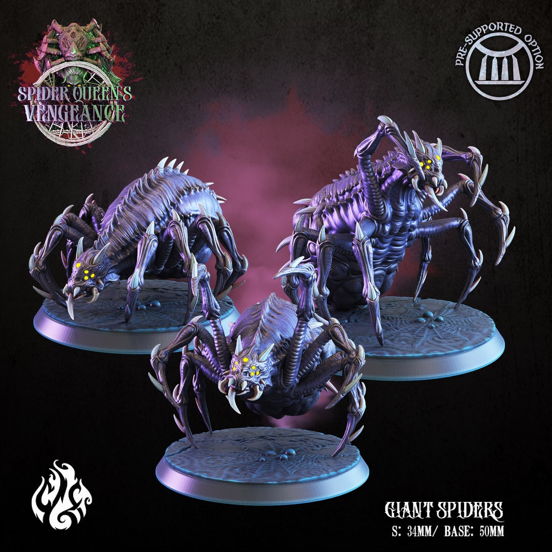 Giant Spider Cripple God Foundry Spider Queen's Vengeance RESIN Fantasy ...
