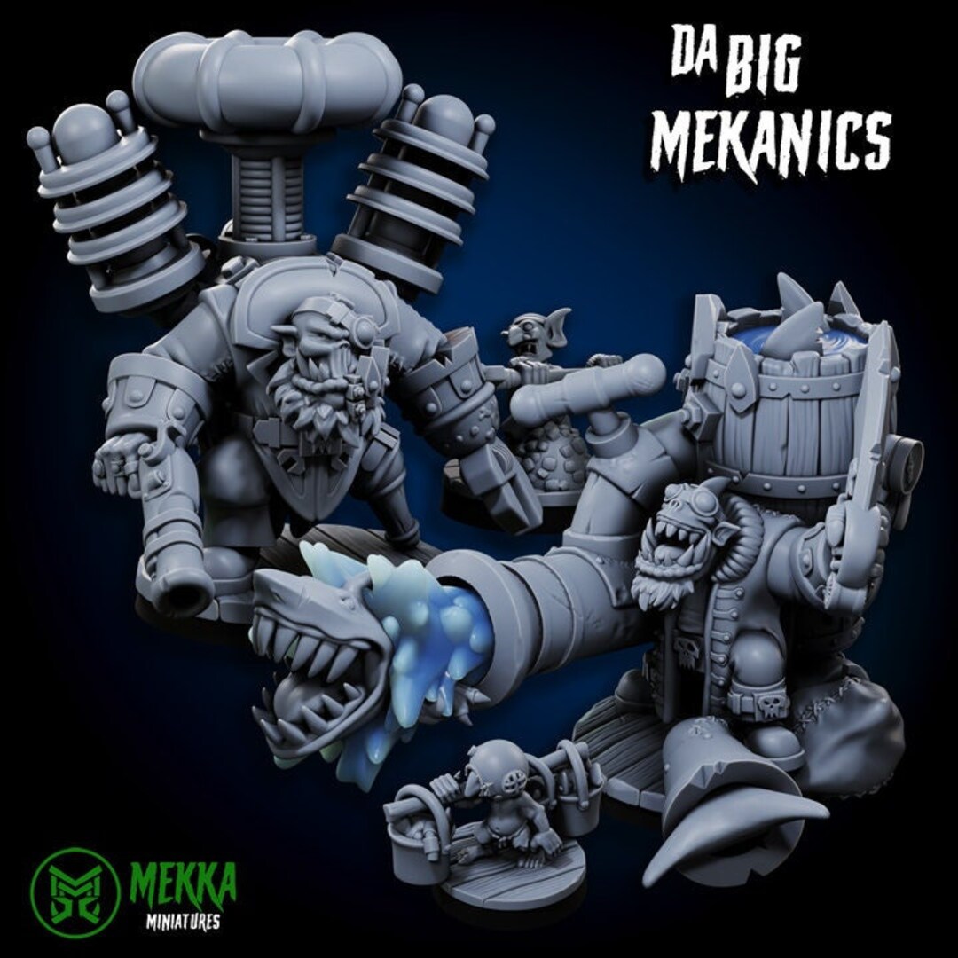 Big Mekanics | Mekka Miniatures | Mech | Resin | Fantasy | Sci Fi | Dnd ...