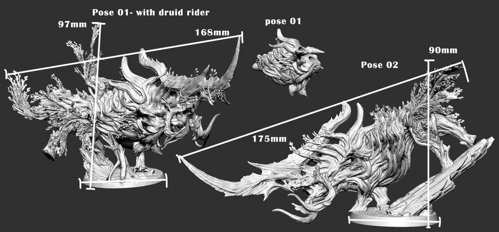Rhinox | Mini Monster Mayhem | Nature's Grasp | 3D Resin Print | Great ...