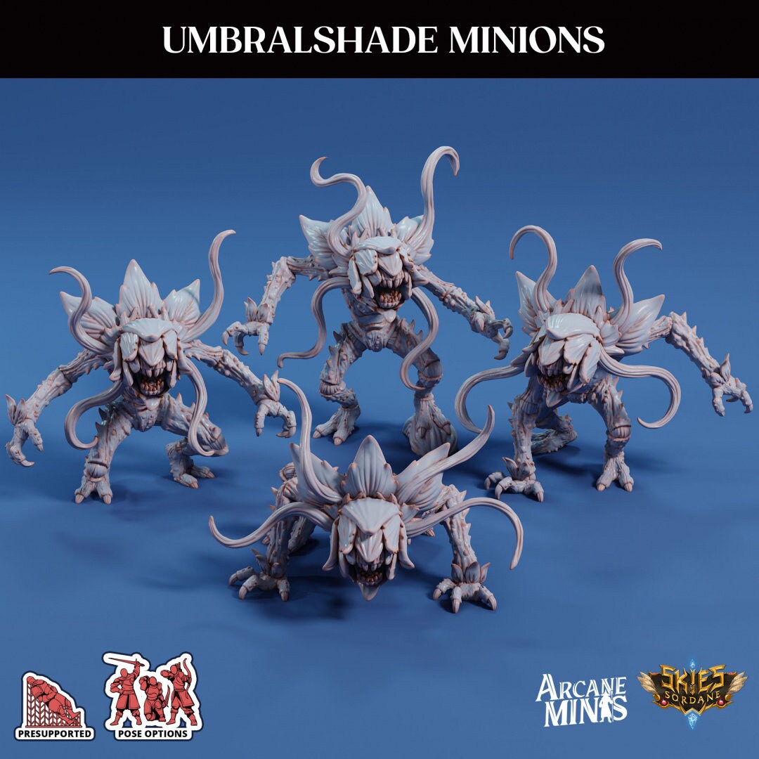 Umbralshade Minions Arcane Minis Junkers Plight Resin Fantasy Dnd RPG ...
