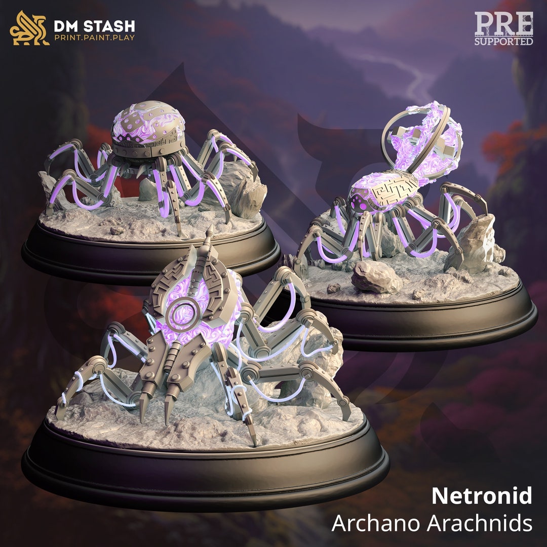 Netronid Archano Arachnids DM Stash Arcane Skies RESIN Fantasy Dnd RPG ...