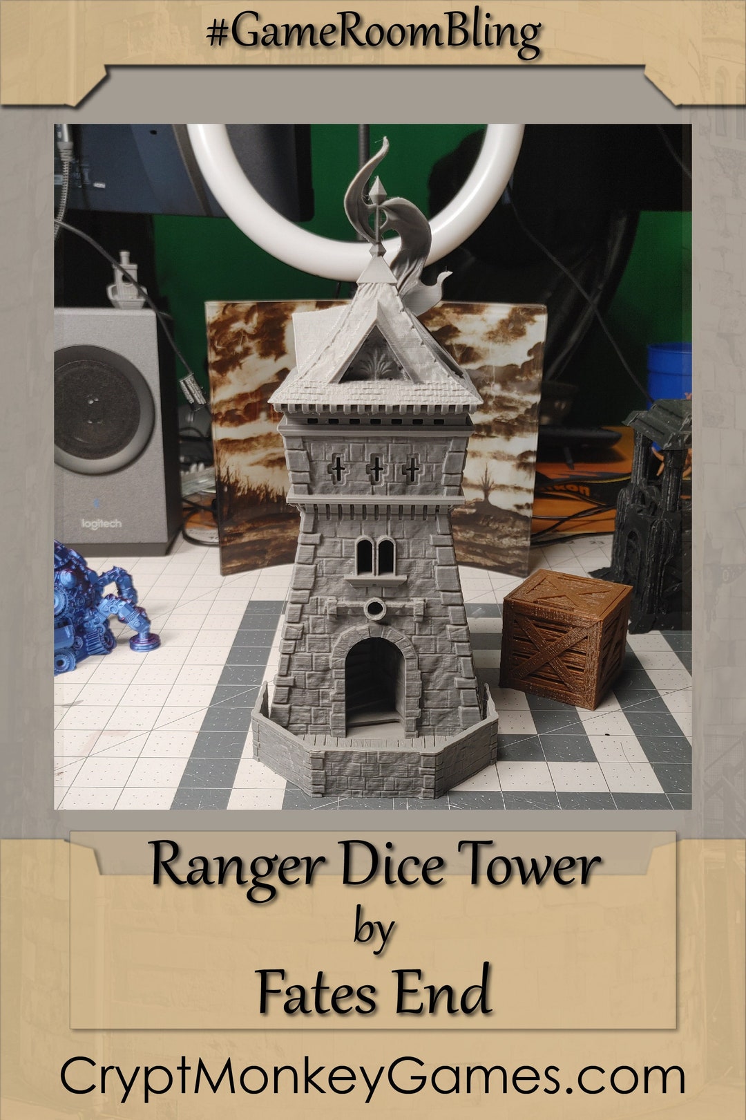 Ranger Dice Tower | Fates End | 3D Printed | Fantasy | Dnd | RPG ...