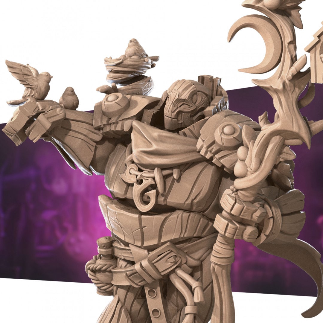 Warforged Druid Bite the Bullet Warforged RESIN Fantasy Dnd RPG ...