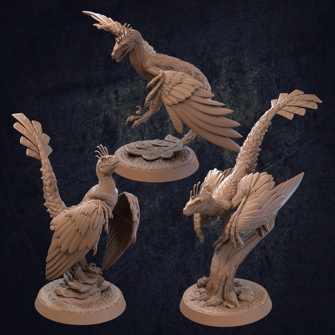 Feathered Raptors | Dragon Trappers Lodge | Savannah | RESIN | Fantasy ...