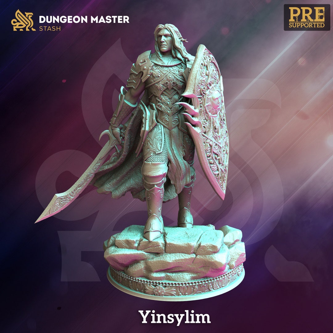 Yinsylim the Paladin DM Stash Denizens of Duskweave Resin Fantasy Dnd ...