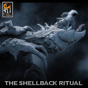 Dragon Turtle Rescale Miniature Shellback Ritual RESIN Fantasy Dnd RPG ...