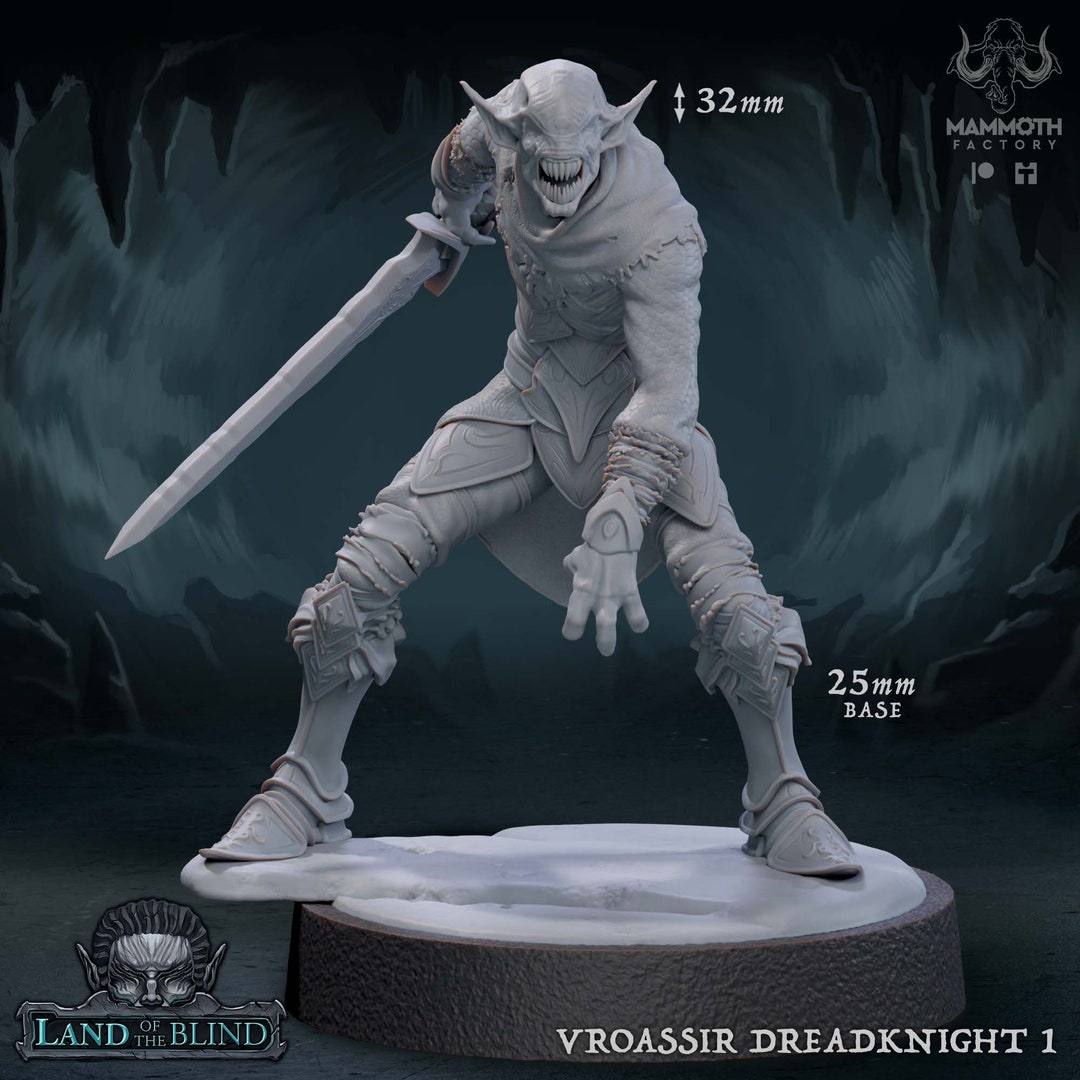 Vroassir Dreadknights | Mammoth Factory | Land of the Blind | RESIN ...