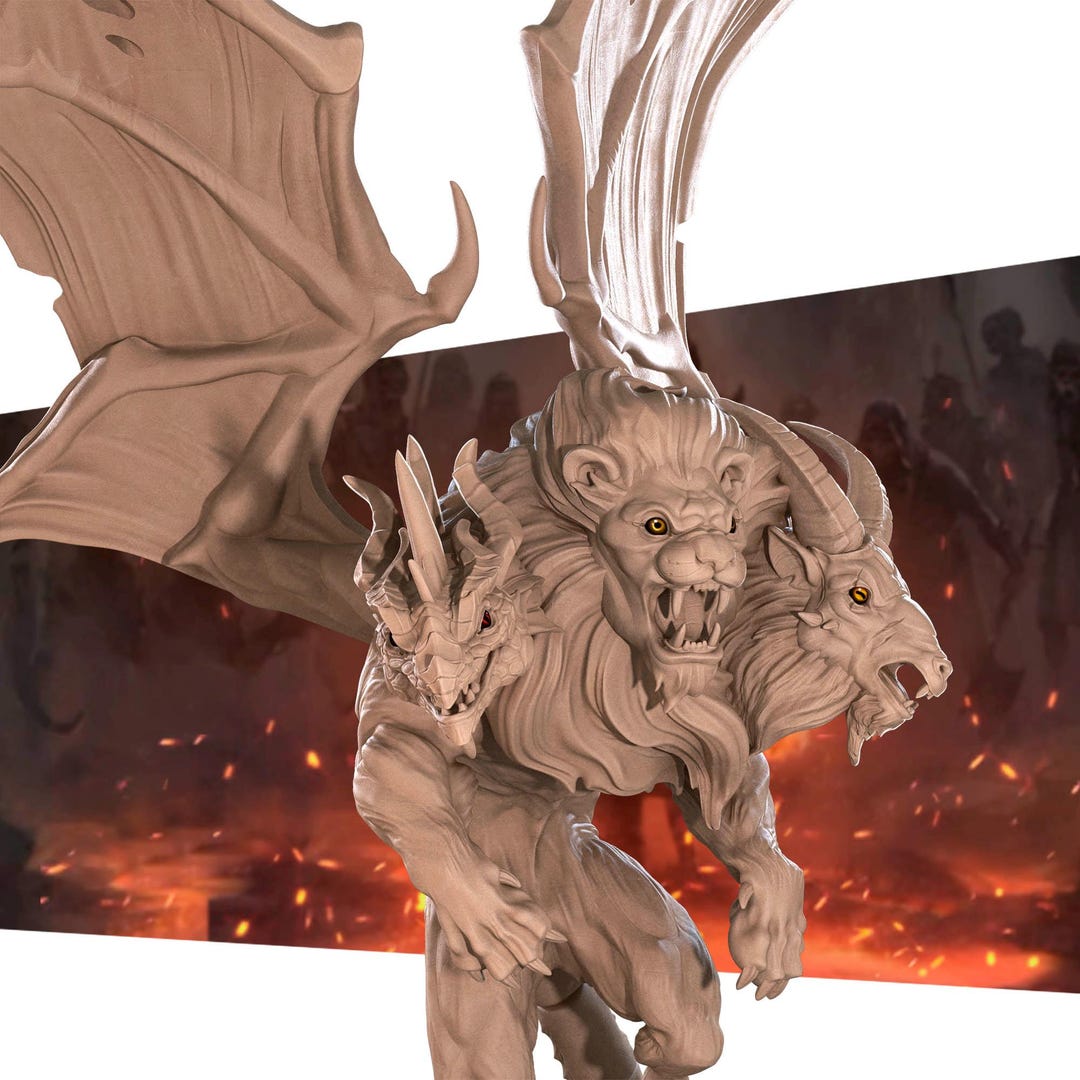 Quimera | Bite the Bullet | Iconic Monsters | RESIN | Fantasy | Dnd ...