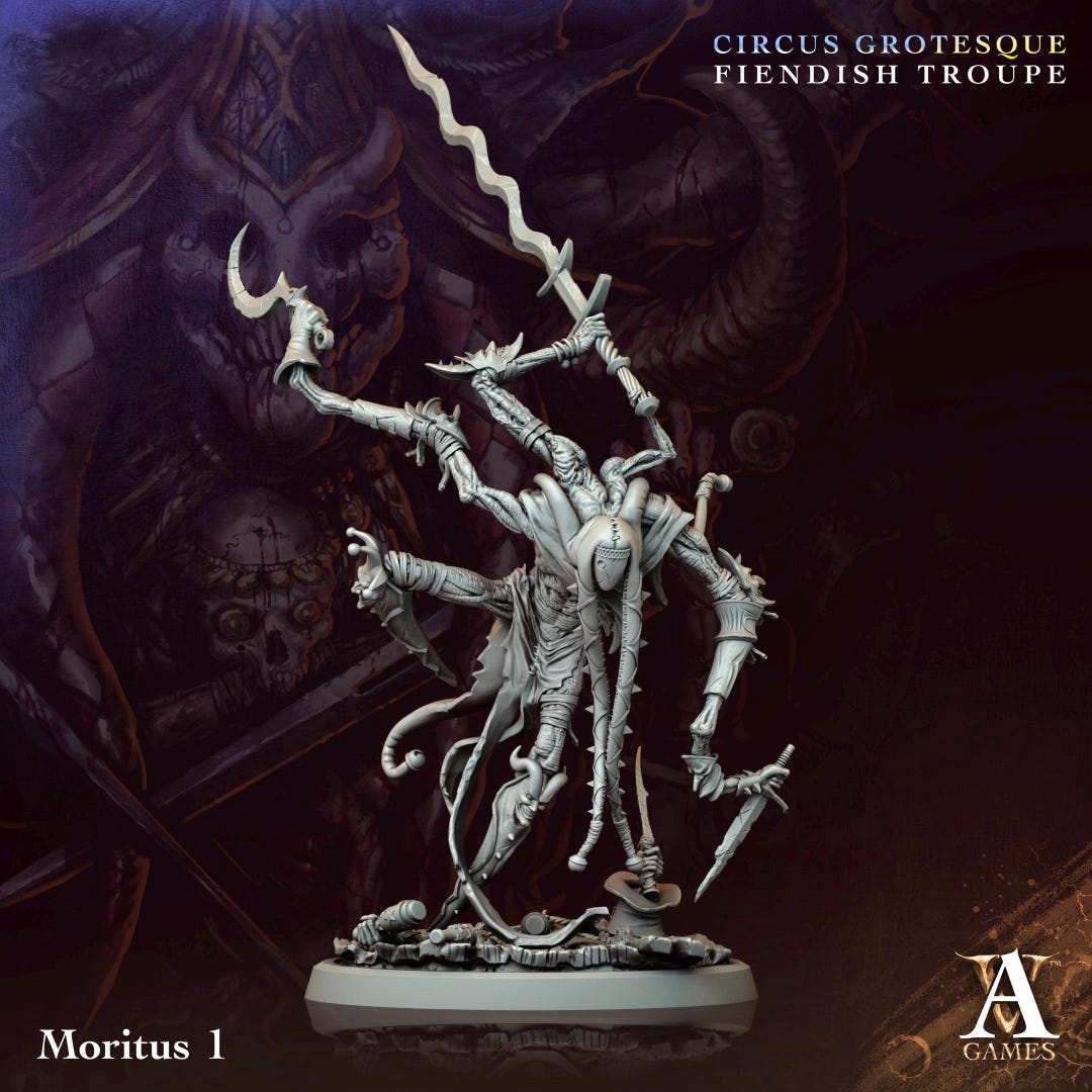 Moritus Archvillain Game Circus Grotesque Fiendish Troupe Fantasy Dnd ...
