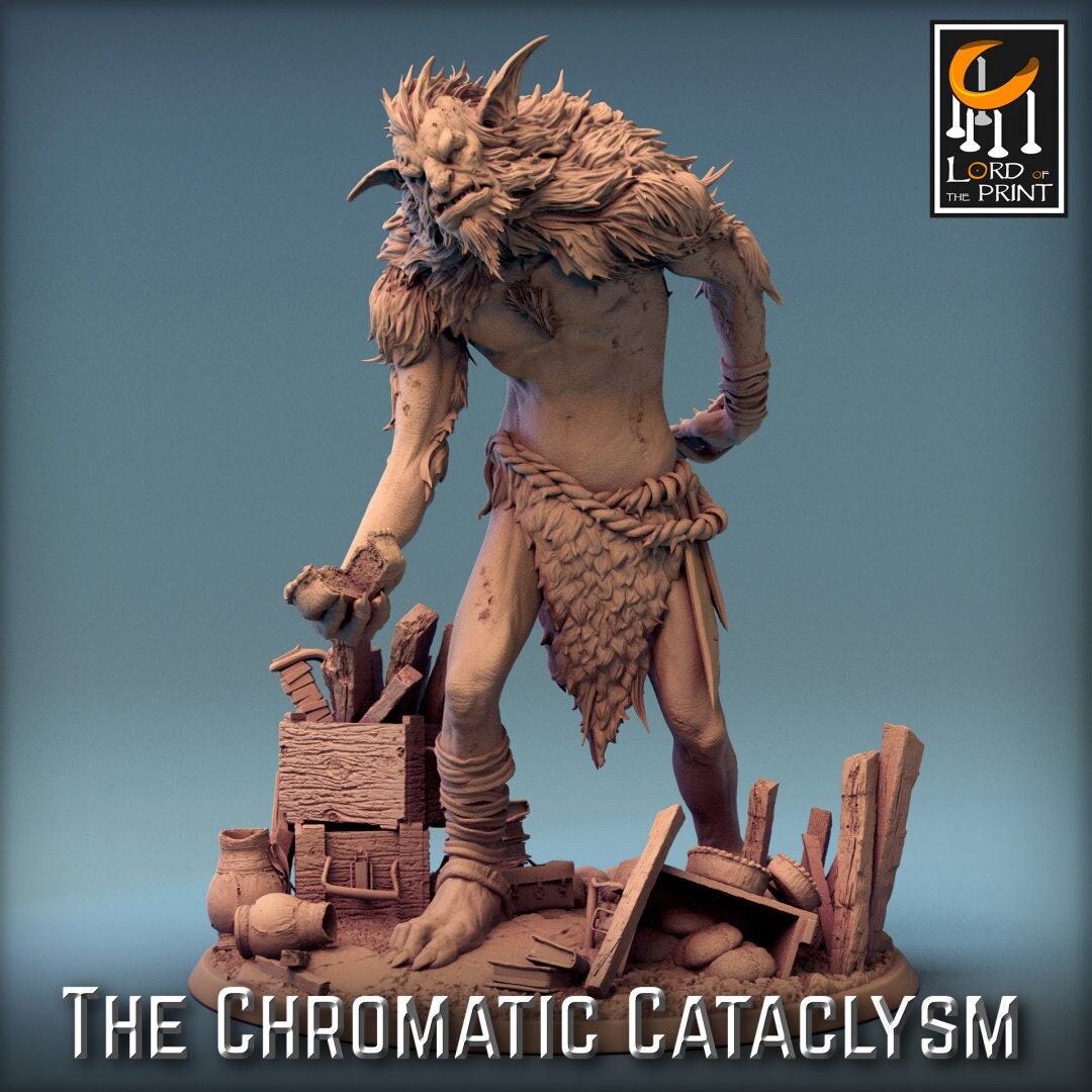 Ice Troll Zod | Rescale Miniature | the Chromatic Cataclysm | RESIN ...