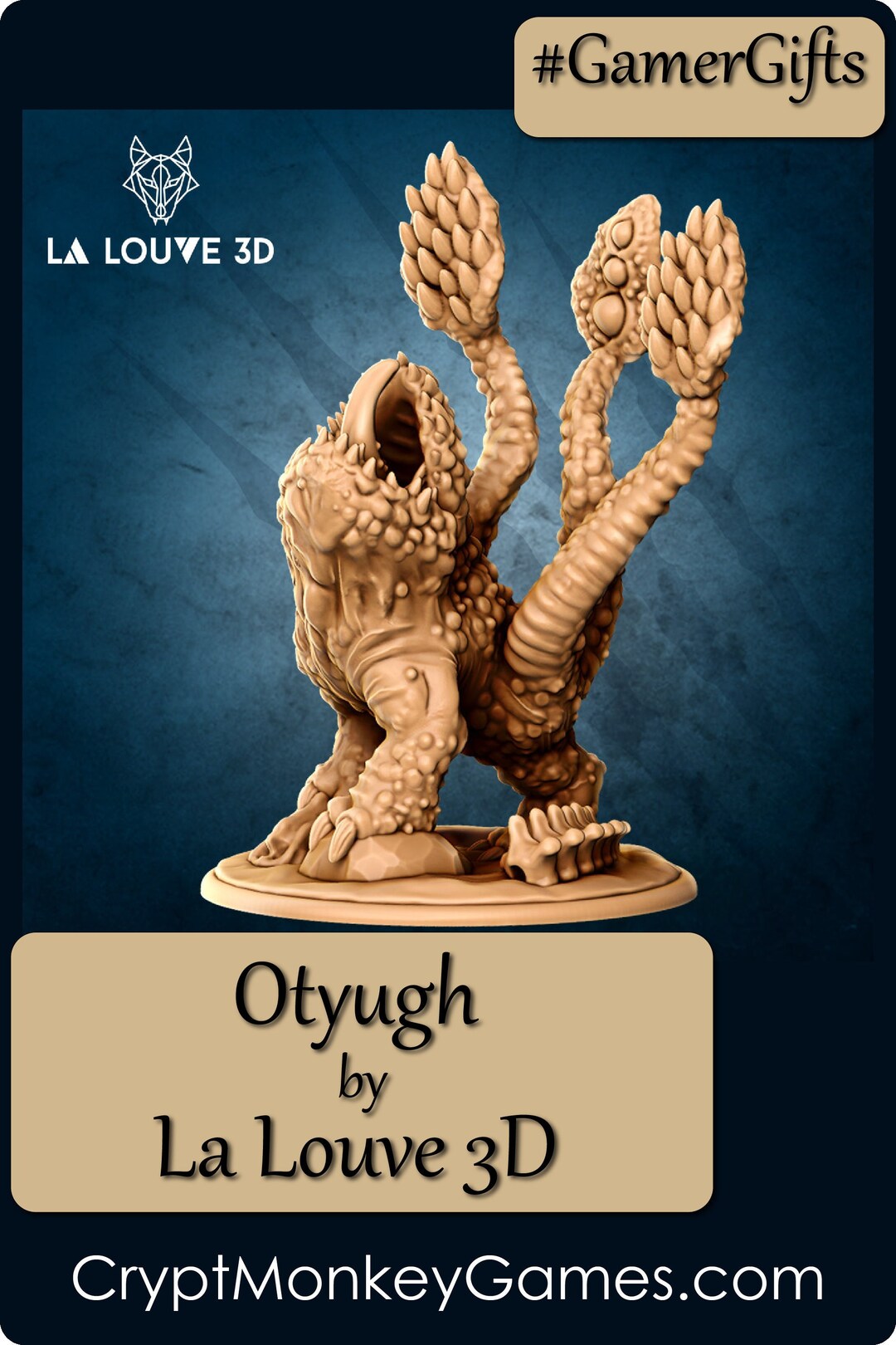 Otyugh Large Aberration La Louve 3D 3D Printed RESIN Fantasy Dnd RPG ...