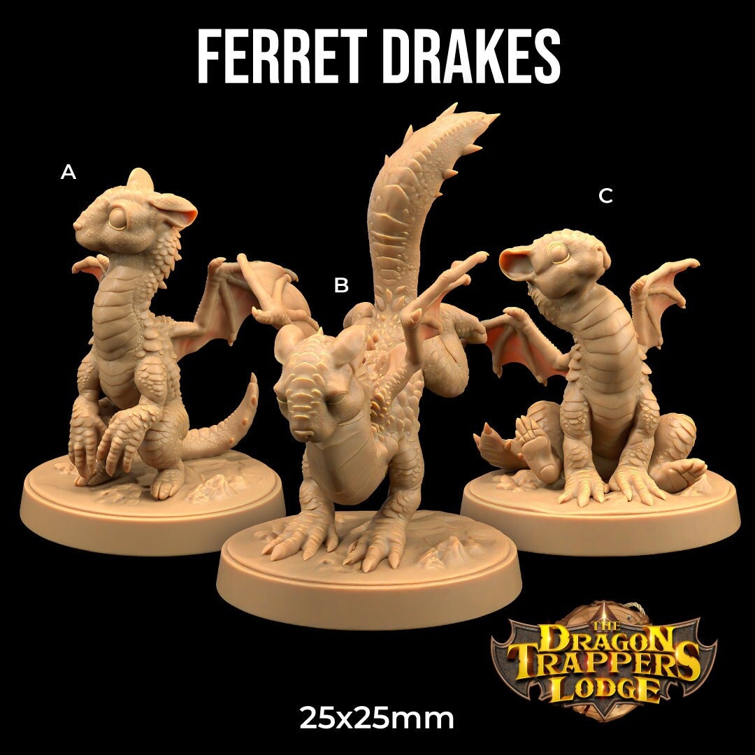 Ferret Drake| Dragon Trappers Lodge | Collectibles | RESIN| Fantasy ...