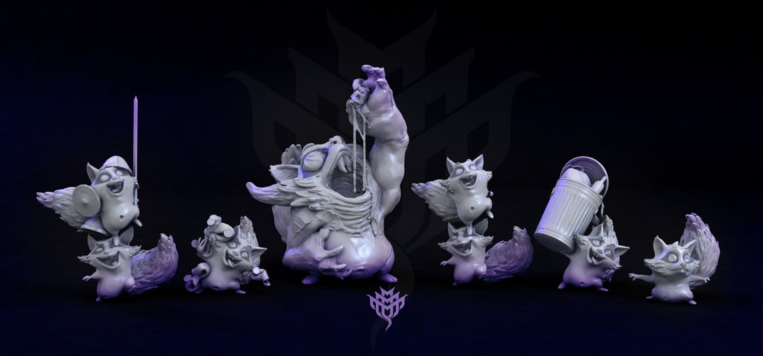 Trash Pandas | Mini Monster Mayhem | Adorable Nightmares | RESIN ...