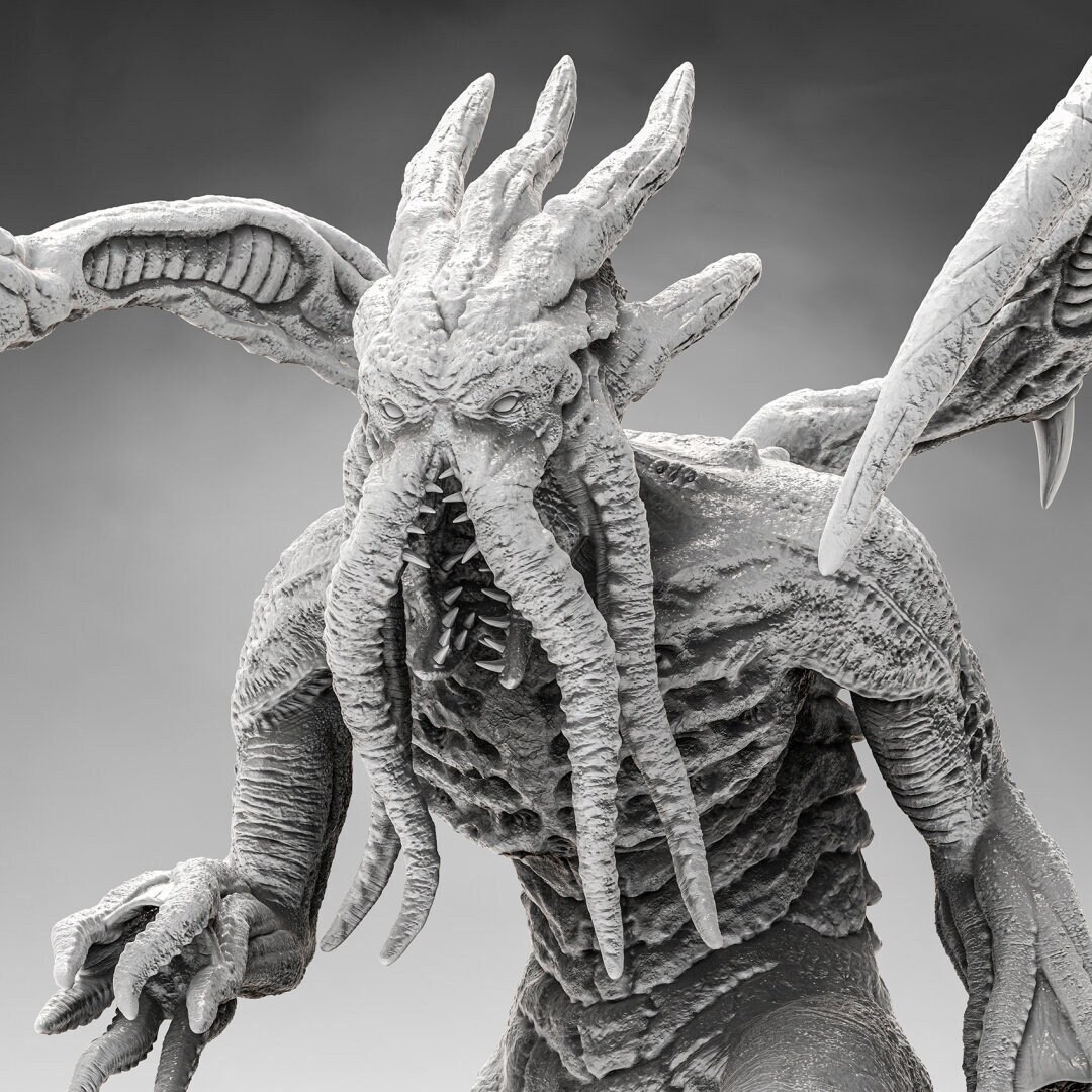 Obsidian Crane Evox Arts Creatures From the Rift RESIN Fantasy Dnd RPG ...