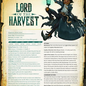 Lord of the Harvest | Witchsong | Fey | RESIN | Fantasy | Horror | RPG ...
