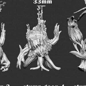 Stump Gangs | Mini Monster Mayhem | Nature's Grasp | 3D Resin Print ...