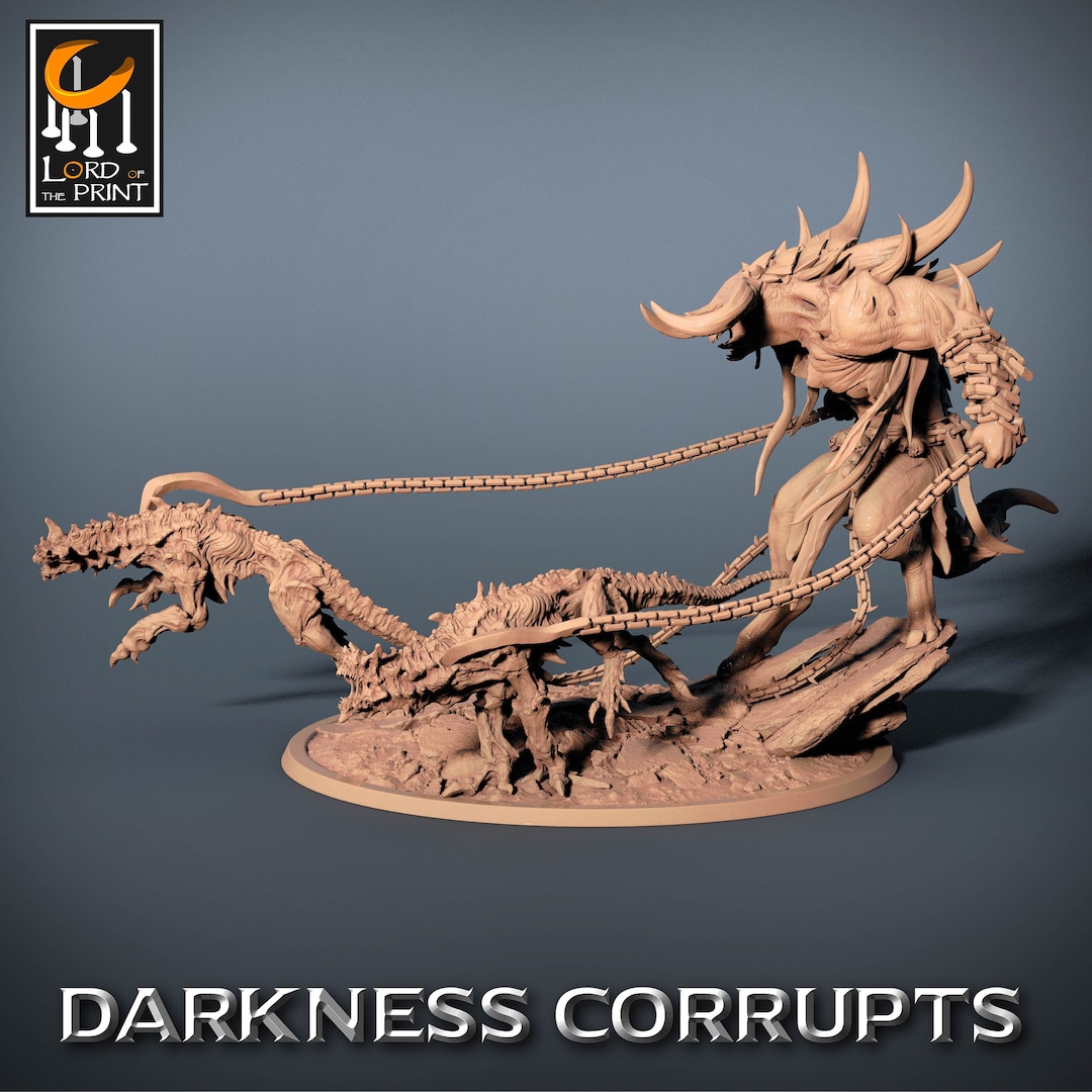 Infernal Tamer | Rescale Miniature | Darkness Corrupts Resin | Fantasy ...