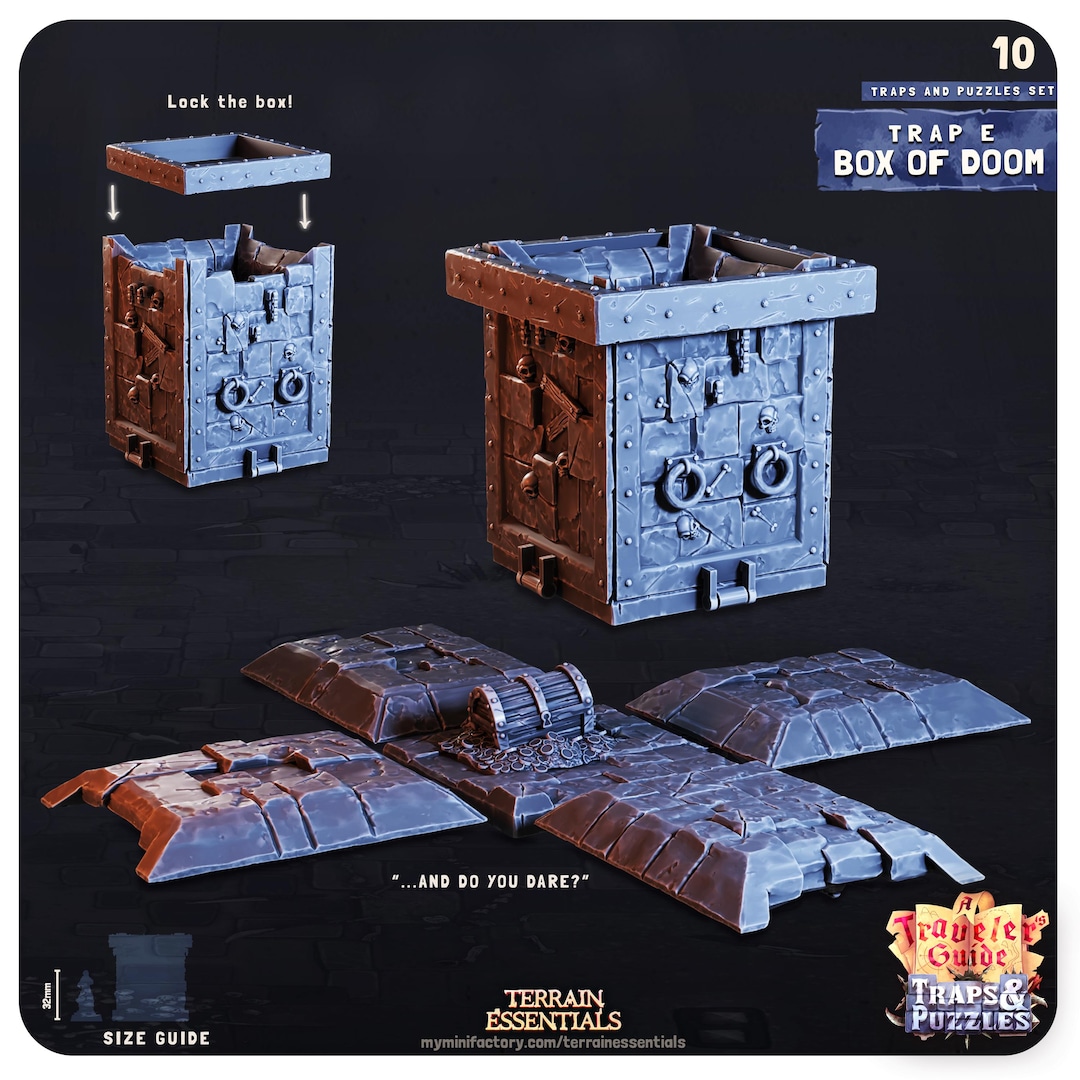 Box of Doom Trap | Terrain Essentials by Cast N Play | Traps and ...