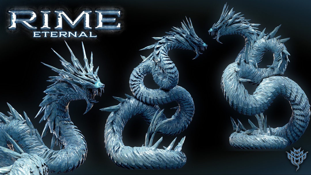 Icebound Serpent | Mini Monster Mayhem | Rime Eternal | RESIN | Fantasy ...