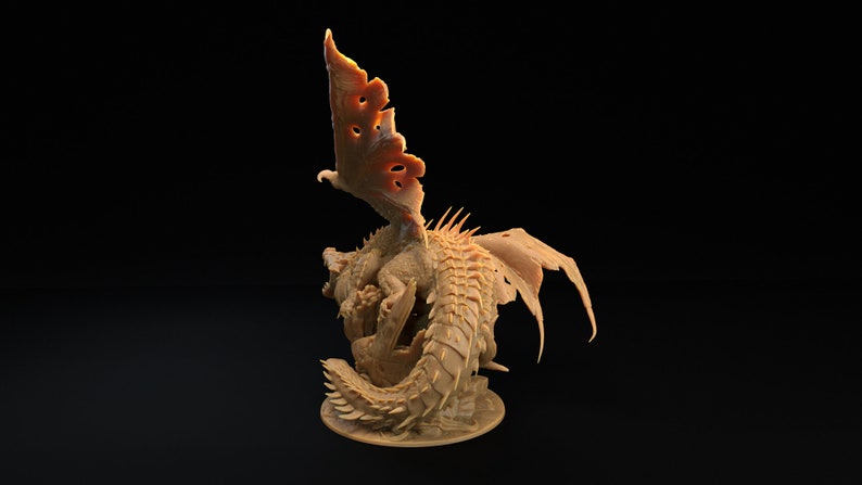 Croc Dragon Dragon Trappers Lodge RESIN Fantasy Dnd - Etsy