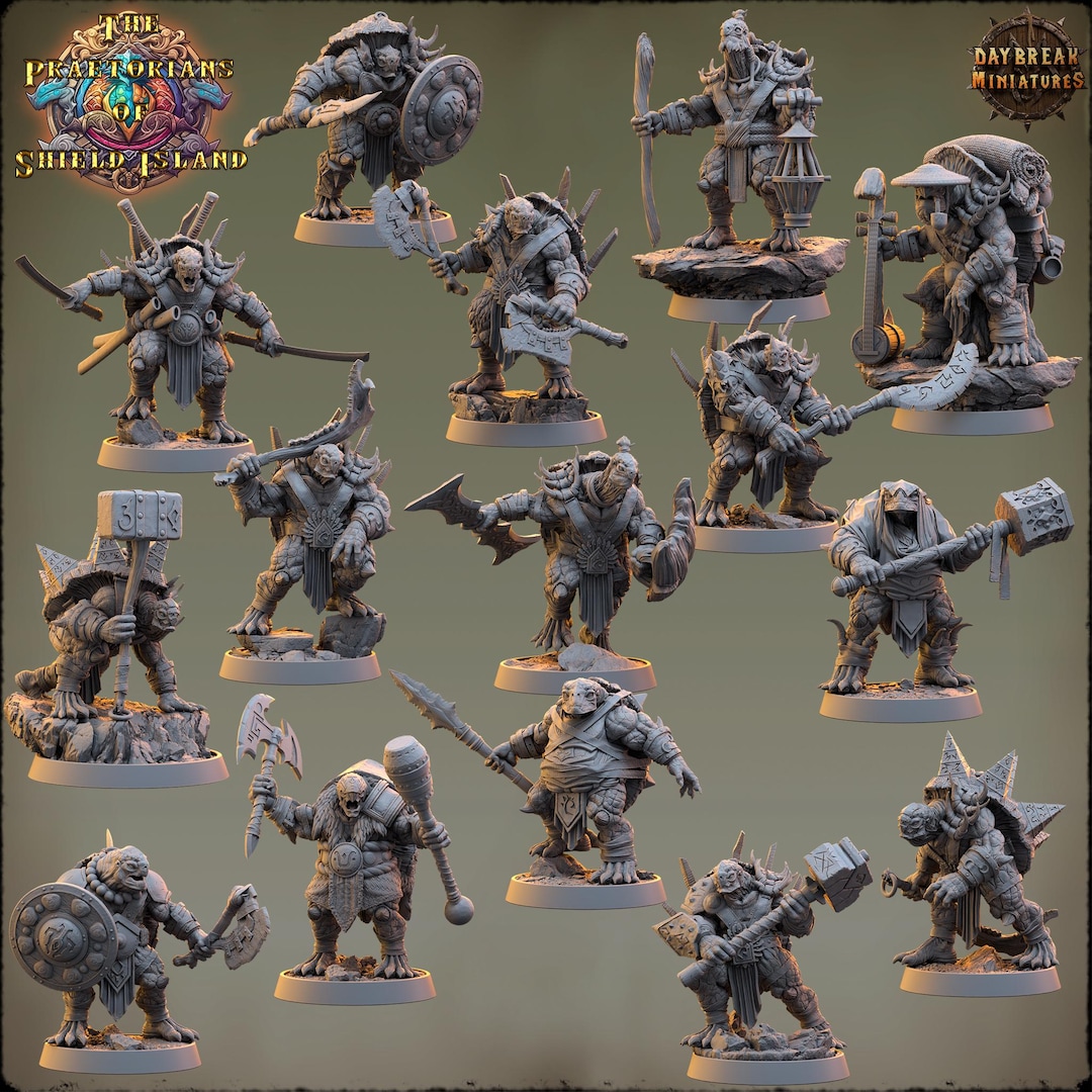 The Praetorians of Shield Island Full Set | Daybreak Miniatures | RESIN ...