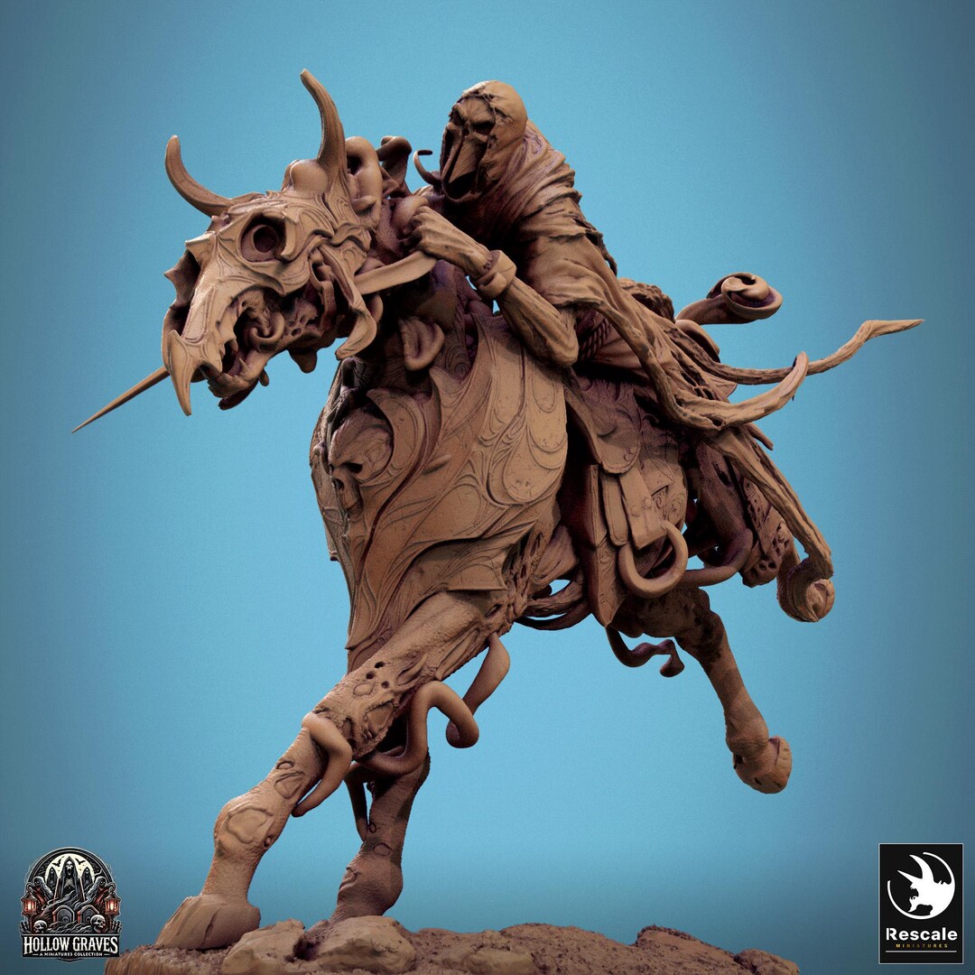 Doomstride Gallop Rescale Miniature Hallowed Graves 3D Printed RESIN ...