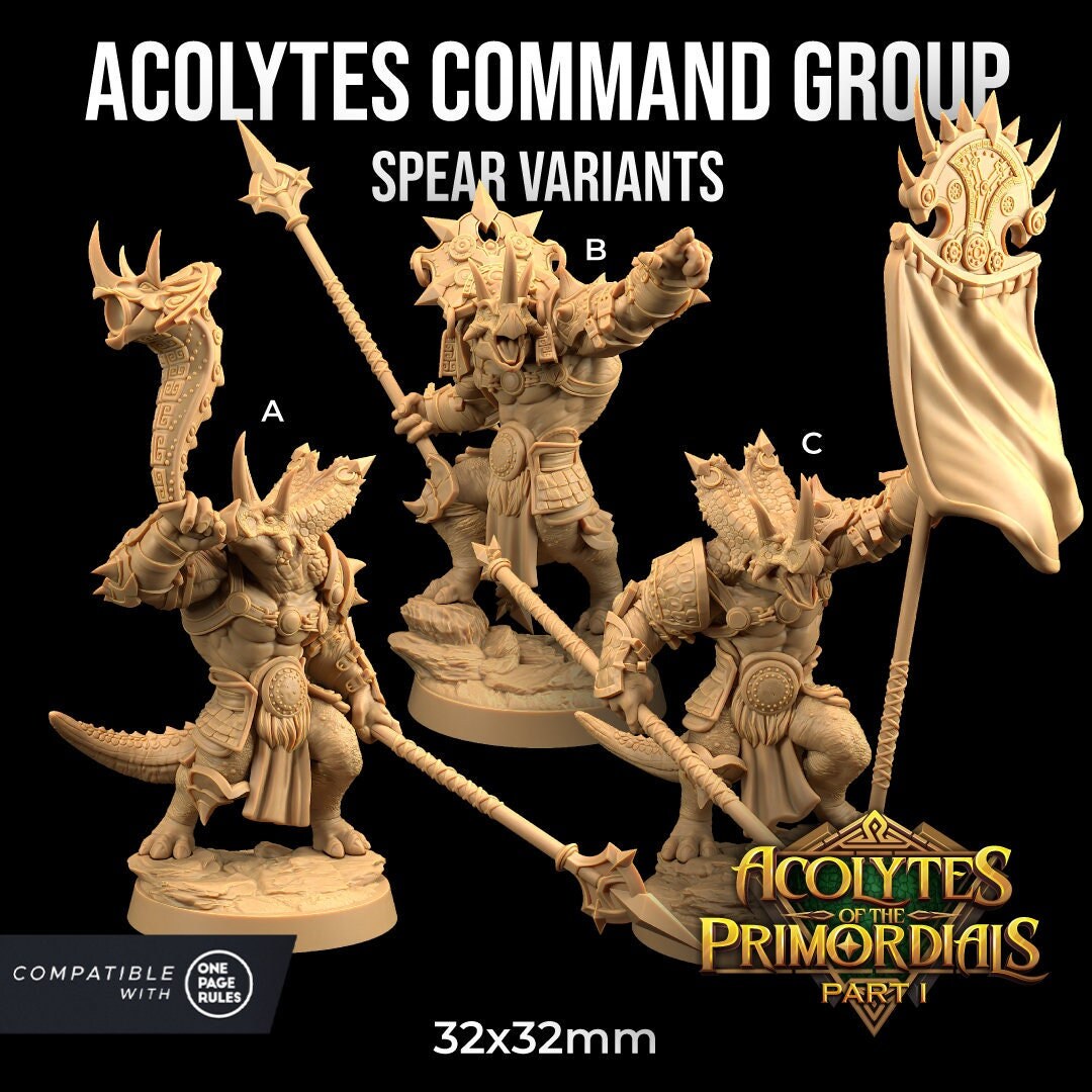 Acolytes Command Group Spears | Dragon Trappers Lodge | Acolytes of ...