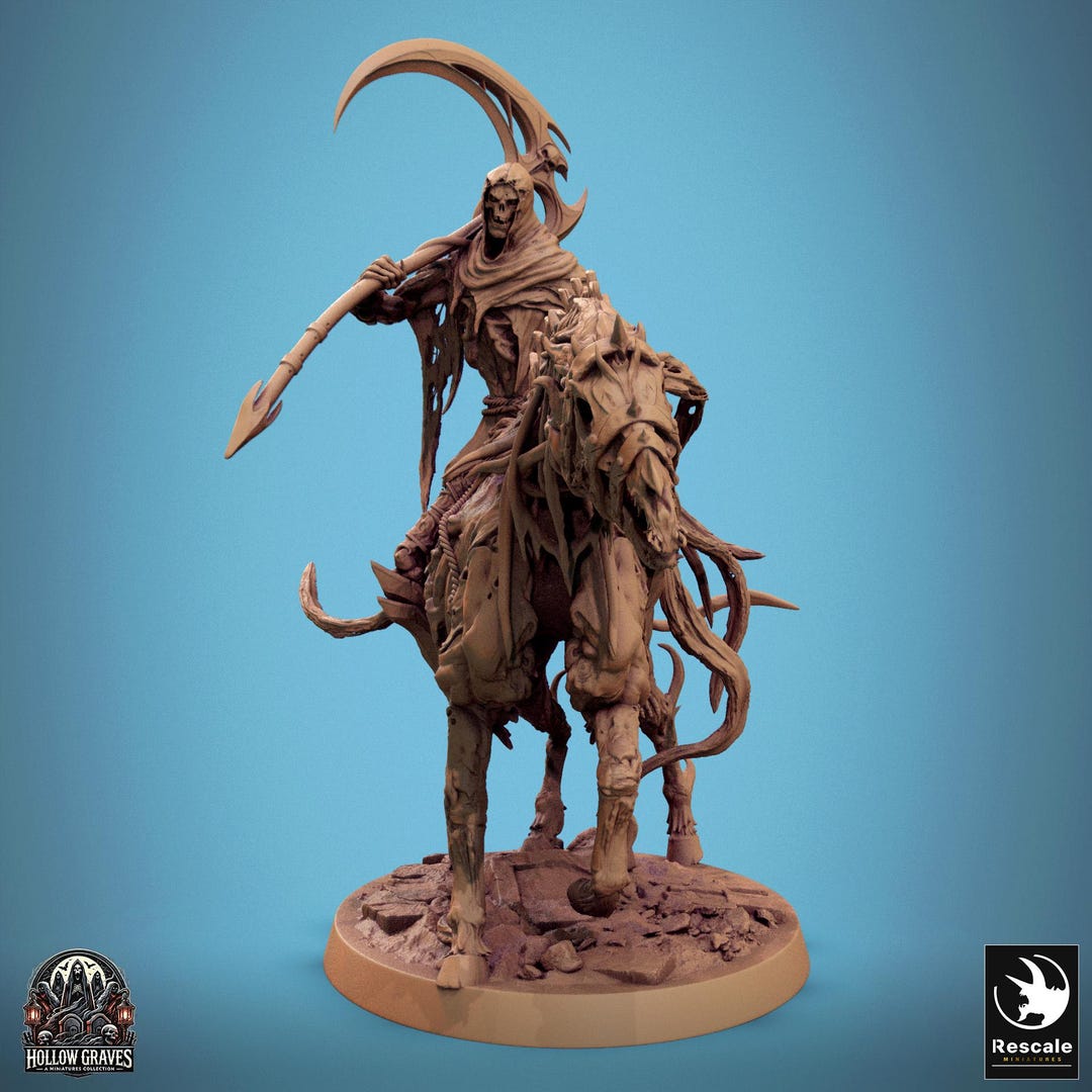 Wraithbound Cavalier Chief | Rescale Miniature | Hallowed Graves | 3D ...