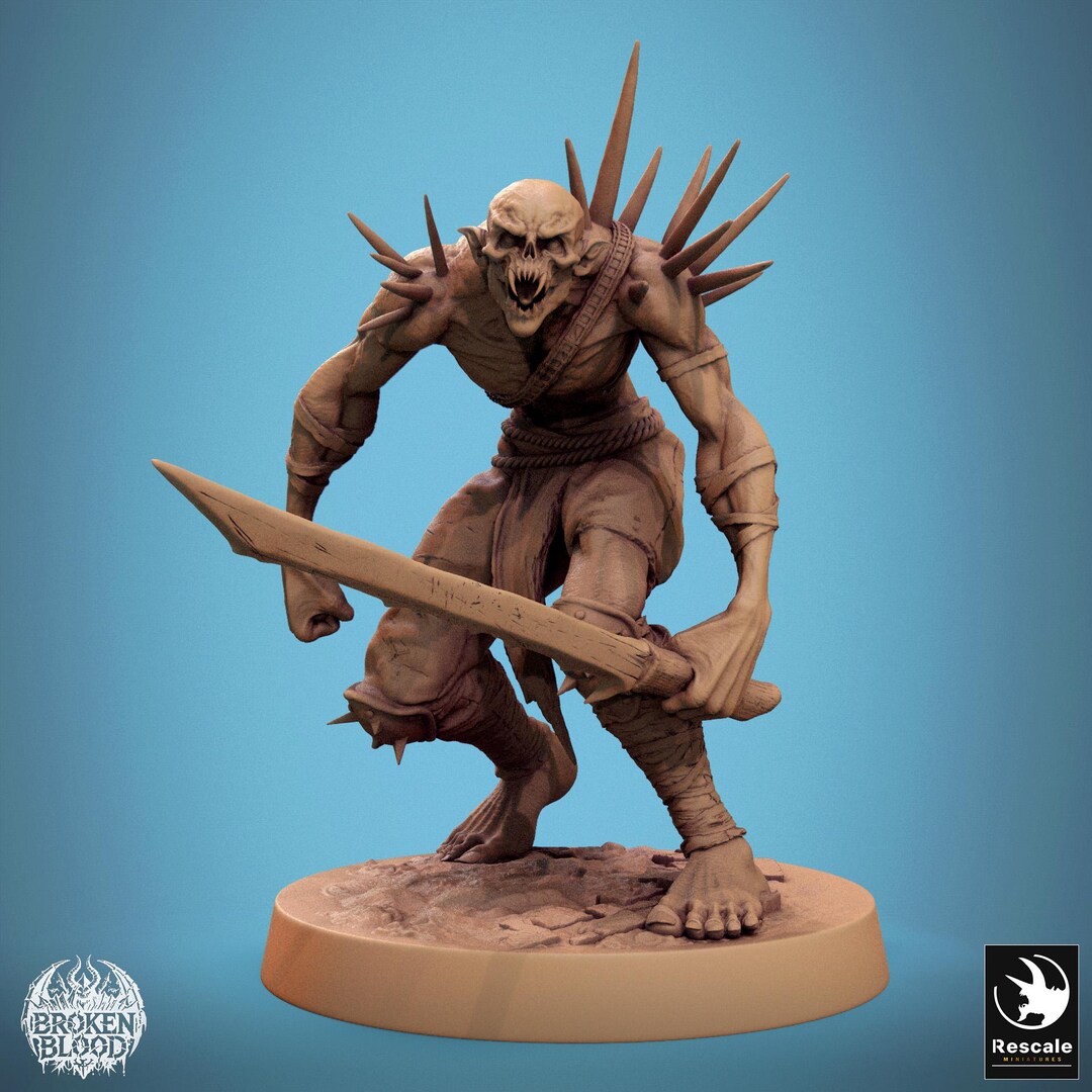 Ghoul Ravager Taunt | Rescale Miniatures | Broken Blood | Fantasy | Dnd ...
