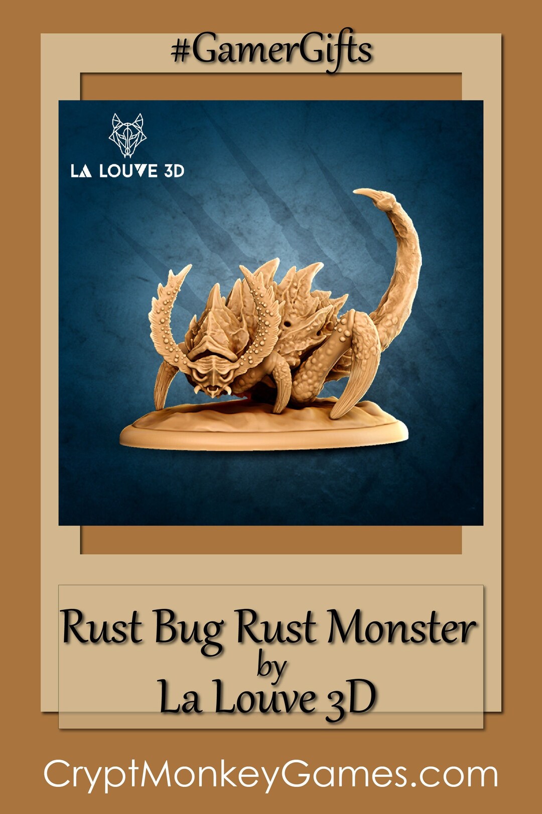 Rust Bug / Rust Monster La Louve 3D 3D Printed RESIN Fantasy Dnd RPG ...