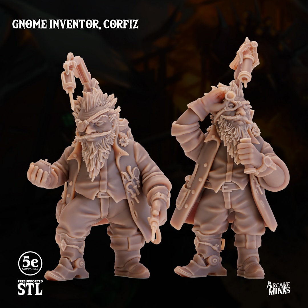 Gnome Inventor | Sordane Publishing | the Toymaker's Terror | Resin ...