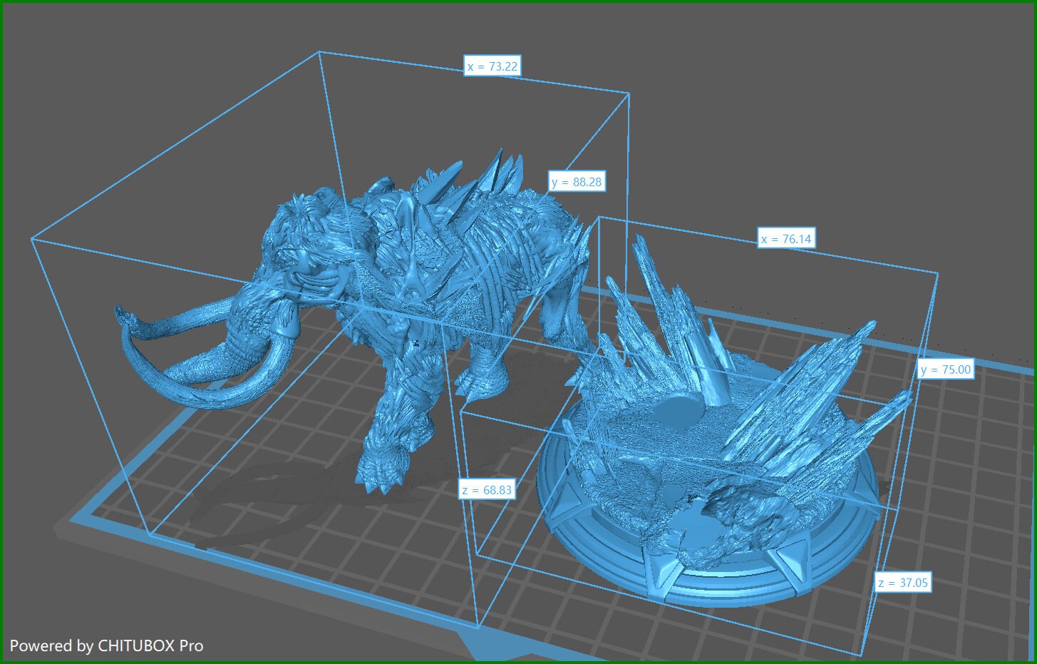 Tjornir Reanimated Mammoth DM Stash the Thawing Dead - Etsy