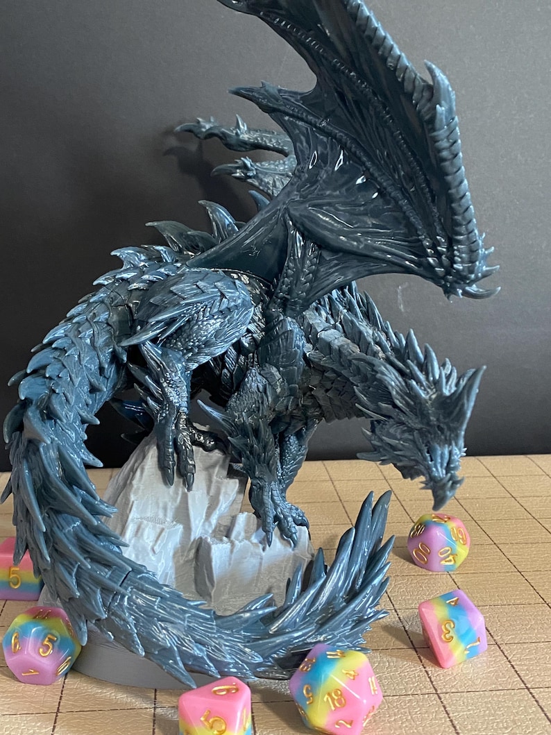 Adult Blue Dragon | Mini Monster Mayhem | Blue Dragon Badland | RESIN ...