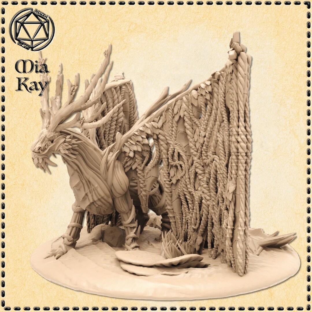 Woodland Dragon | Mia Kay | Cursed Forest Collection | RESIN | Fantasy ...