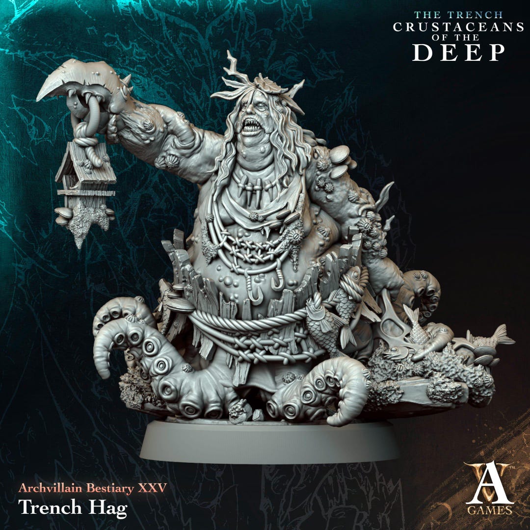 Trench Hag | Archvillain Games | the Trench - Crustaceans of the Deep ...