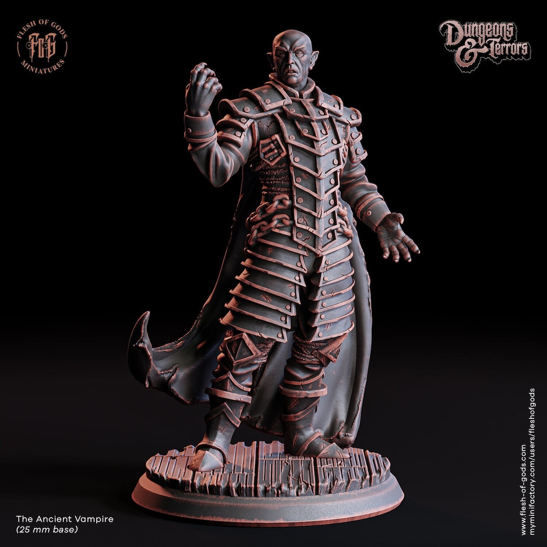 The Ancient Vampire | Flesh of Gods | Dungeons & Terrors | RESIN ...