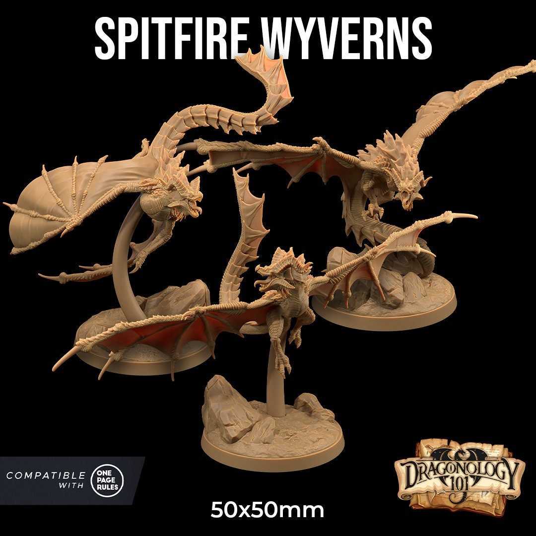 Spitfire Wyvern | Dragon Trappers Lodge | Dragons 101 | RESIN | Fantasy ...