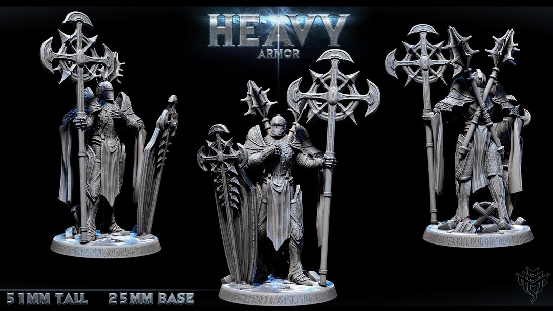 Divine Bulwark Mini Monster Mayhem Heavy Armor Clan RESIN Fantasy Dnd ...