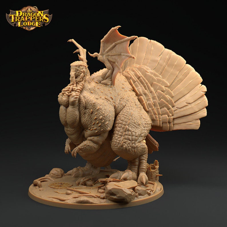 Autumn Dragurkey | Dragon Trappers Lodge | RESIN | Fantasy | Dnd | RPG ...