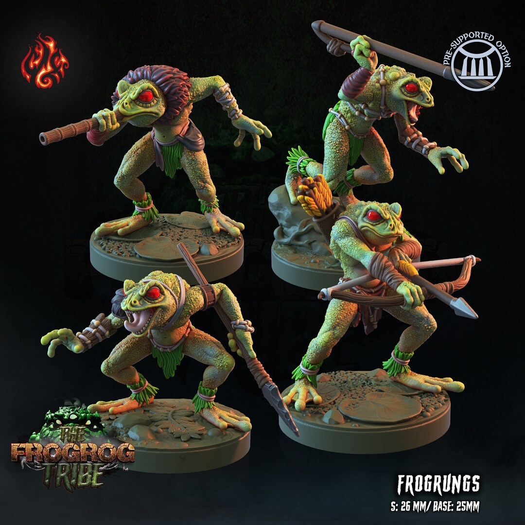 Frogrungs Crippled God Foundry Frogrog Tribe RESIN Fantasy Dnd RPG ...