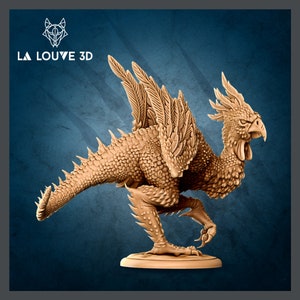 Cocatrix / Cockatrice | La Louve 3D | 3D Printed RESIN | Fantasy | Dnd ...
