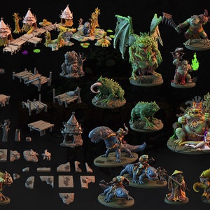 Giant Frogs Crippled God Foundry Frogrog Tribe RESIN Fantasy Dnd RPG ...