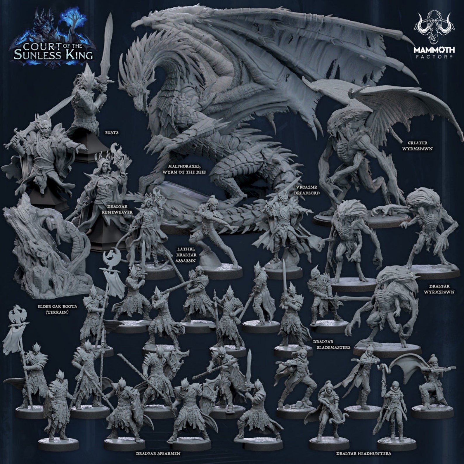 Malphoraxes, Wyrm of the Deep | Mammoth Factory | Court of the Sunless ...