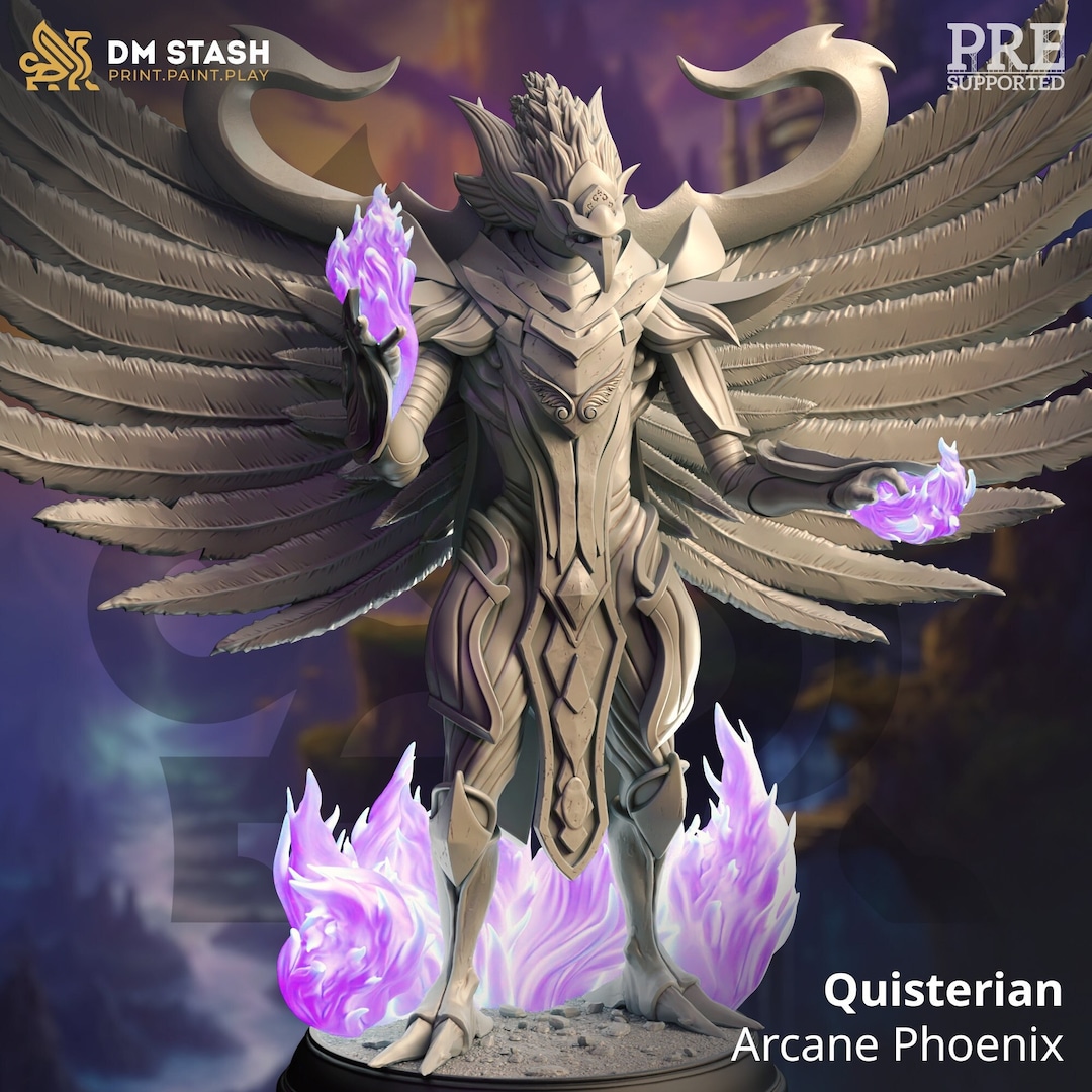 Quisterian - Arcane Phoenix | DM Stash | Arcane Skies | RESIN | Fantasy ...