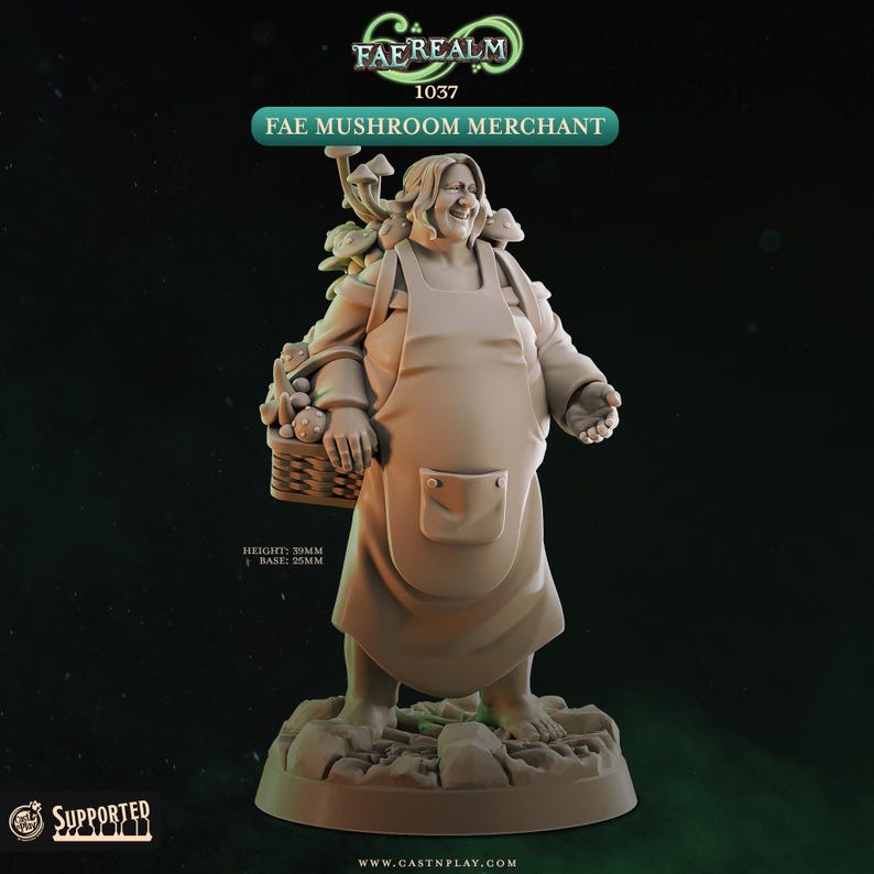 Fae Mushroom Merchant | Cast N Play | Fae Realm | Npcs | RESIN ...