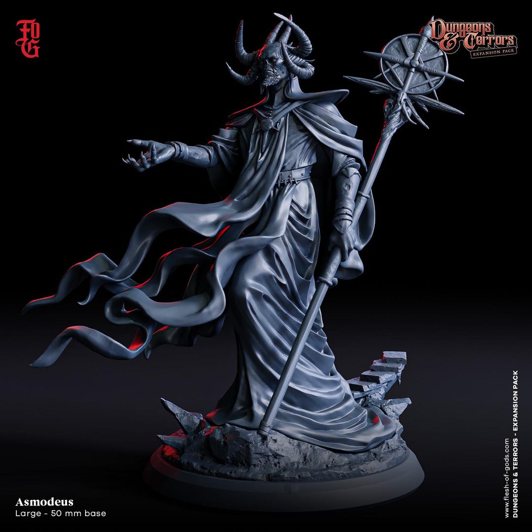 Asmodeus | Flesh of Gods | Dungeons & Terrors Expansion Pack | RESIN | Fantasy | Horror | Dnd ...