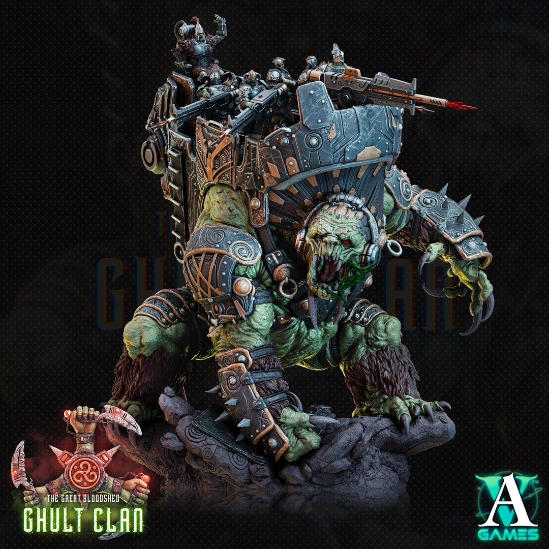 Bodoluk Archvillain Games the Great Bloodshed Ghult Clan RESIN Sci-fi Dnd RPG Tabletop Miniature ...